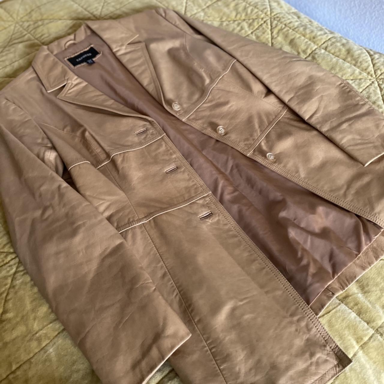 〰️ vintage, genuine leather Express jacket 〰️ Size 5/6 - Depop