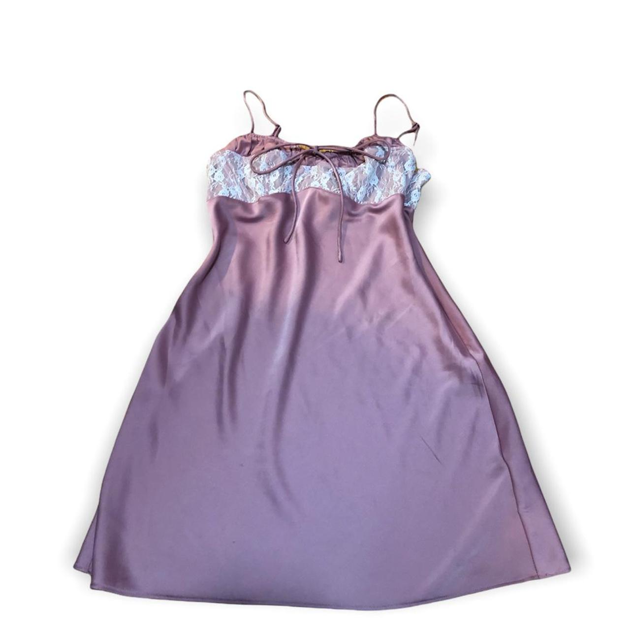 the prettiest soft pink silky mini dress from urban... - Depop