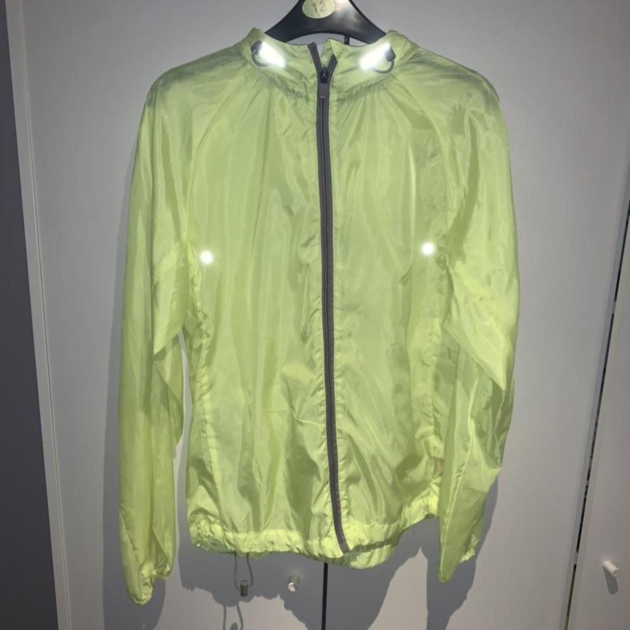 Hooded waterproof lightweight running jacket • never... - Depop