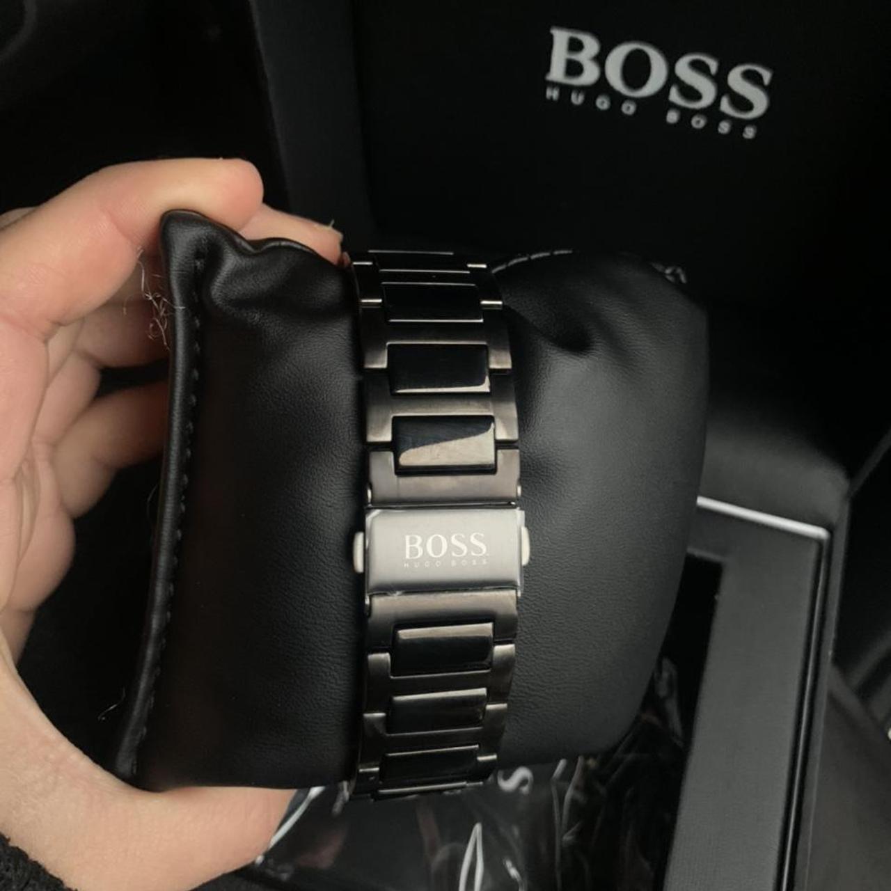 Hugo Boss Men's Black and Grey Watch | Depop