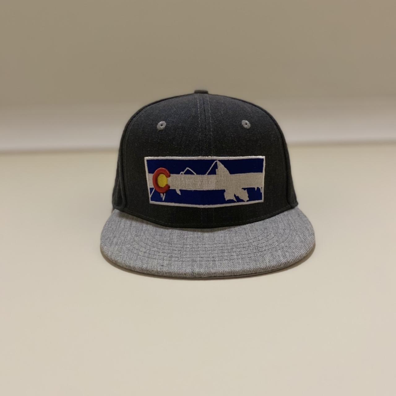 Colorado Fitted Cap -never worn -grey cap with... - Depop