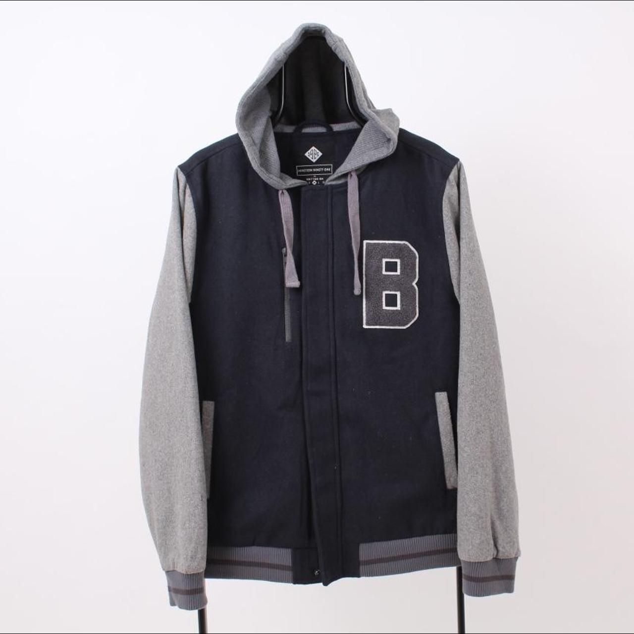 Nineteen ninety one baseball wool jacket Colour:... - Depop