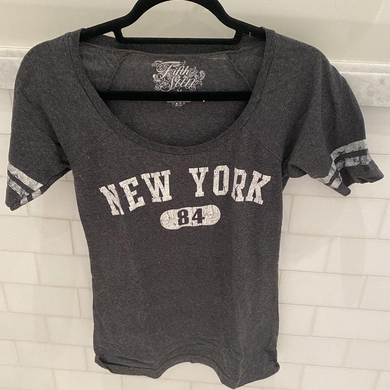 Fifth sun New York grey t shirt. Worn a good amount,... - Depop