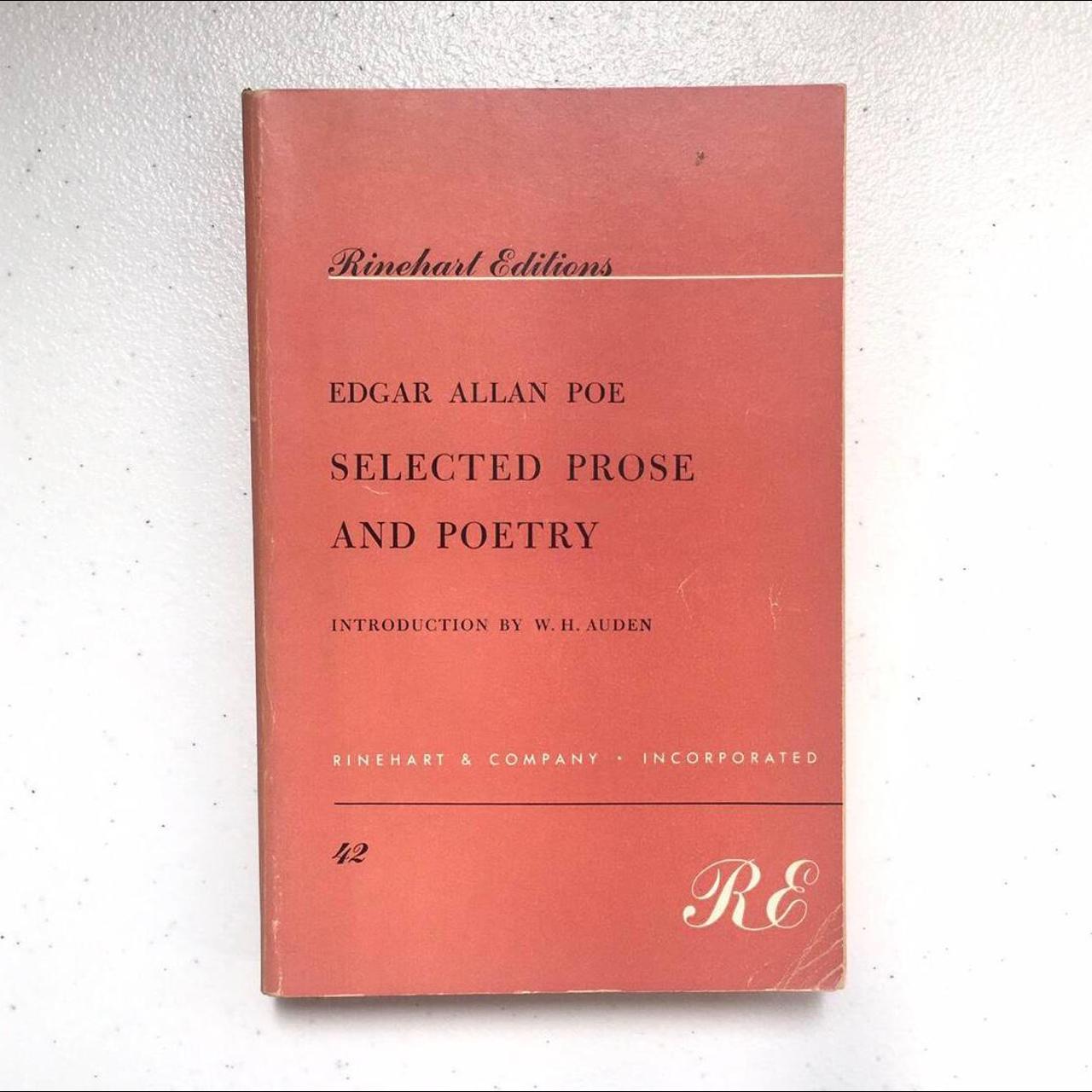 Edgar Allan Poe Selected Prose And Poetry. Paperback... - Depop