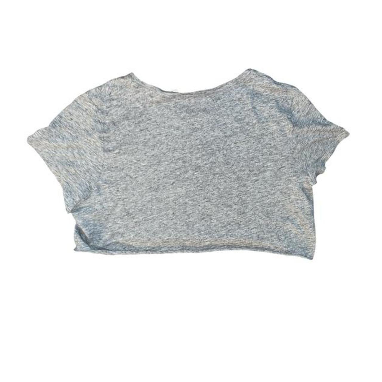 Levi’s gray red lettering short sleeve raw cut hem... - Depop