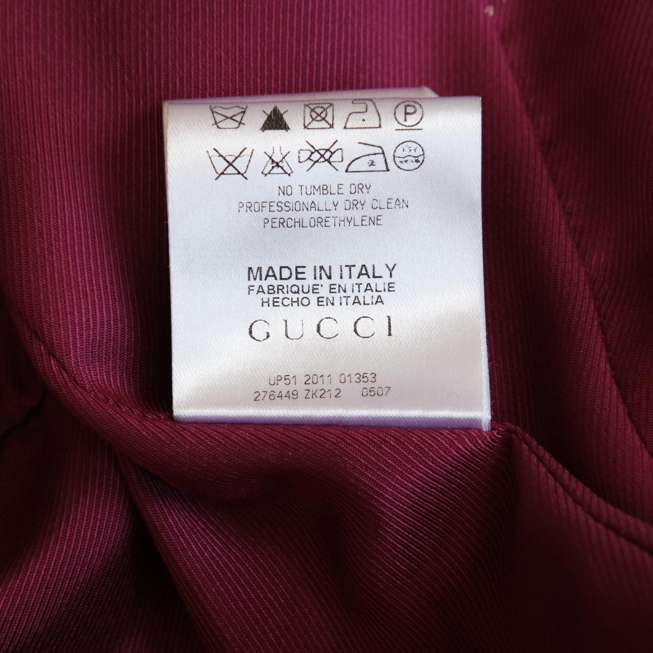 Gucci Women's Burgundy Tailored-jackets | Depop