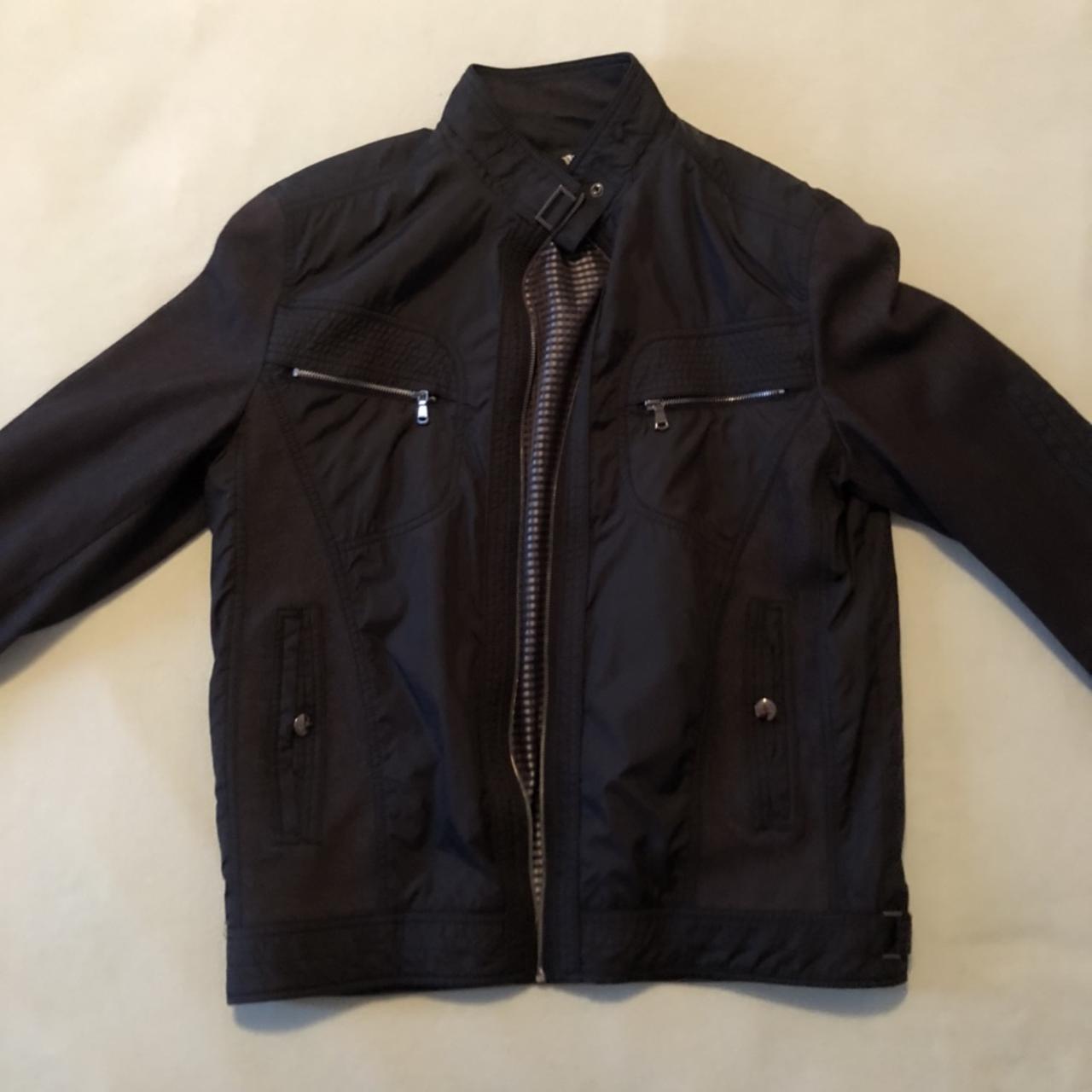 Vintage men’s moto/bomber-esque jacket (not... | Depop