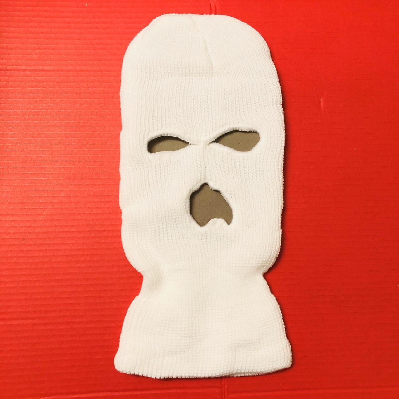 White stretchy Ski mask unisex. Approximate... - Depop