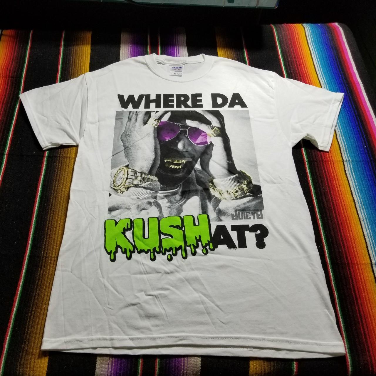 2014 Juicy J Where Da Kush At ? T-Shirt Size Medium... - Depop