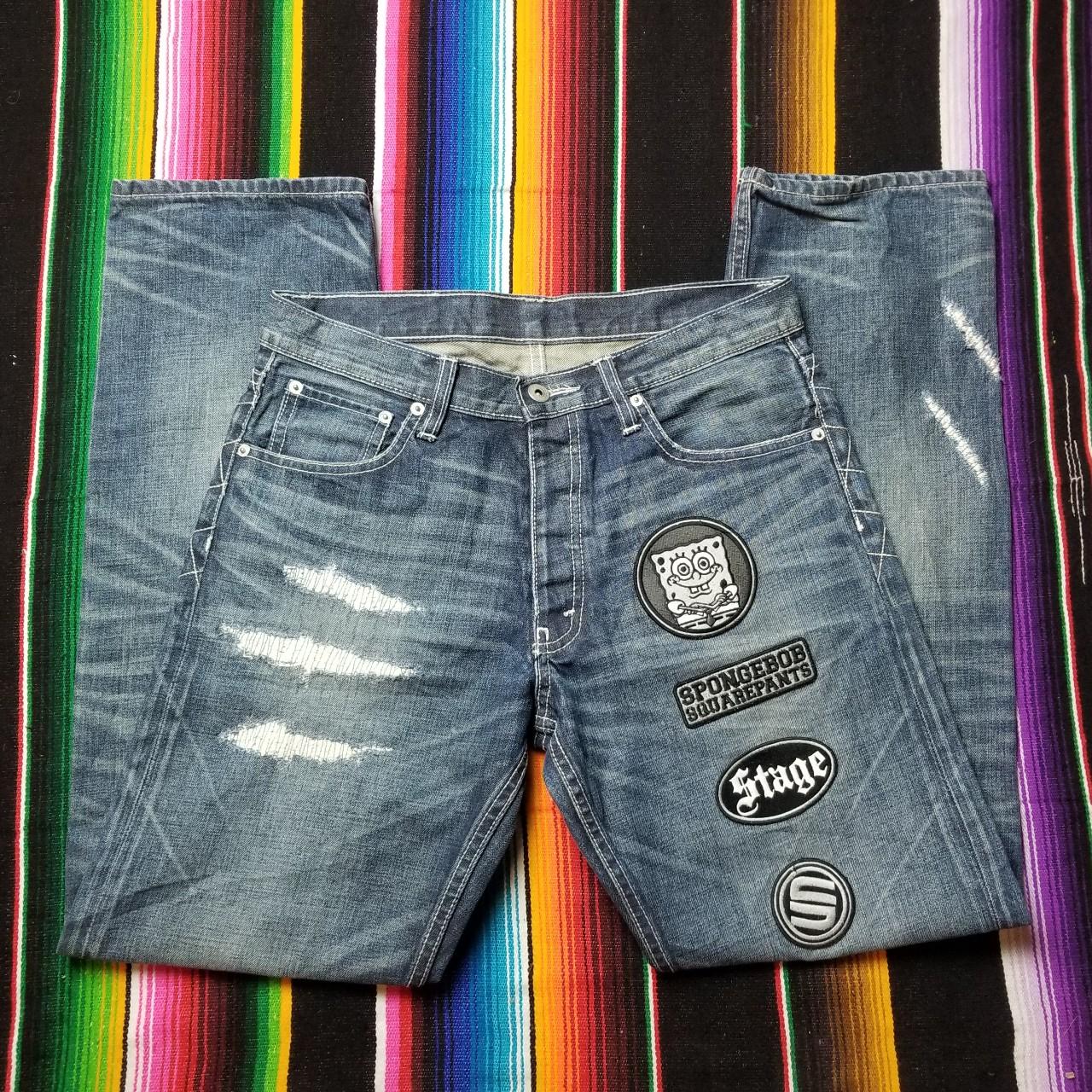 Stage Nickelodeon Spongebob Jeans Size Small 30... - Depop