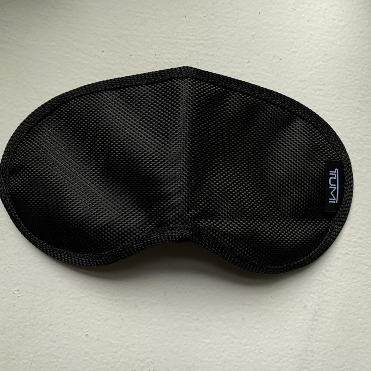 Luxury travel TUMI eye mask in black with double... - Depop