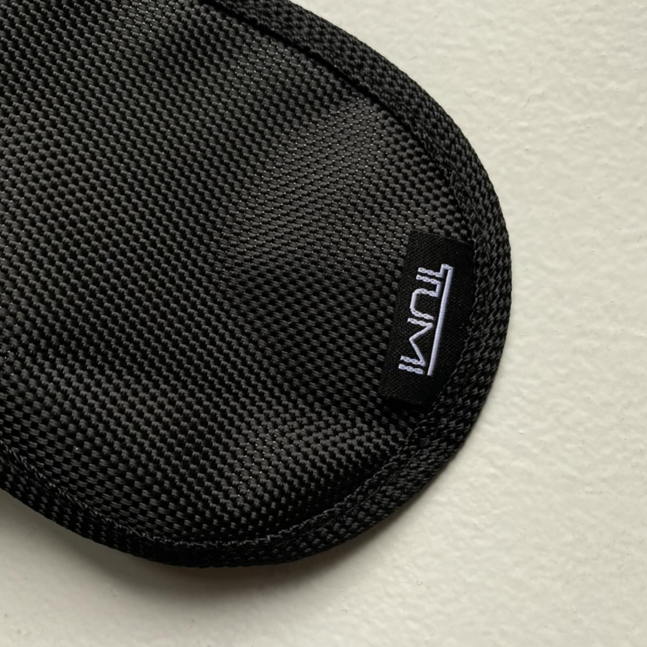 Luxury travel TUMI eye mask in black with double... - Depop