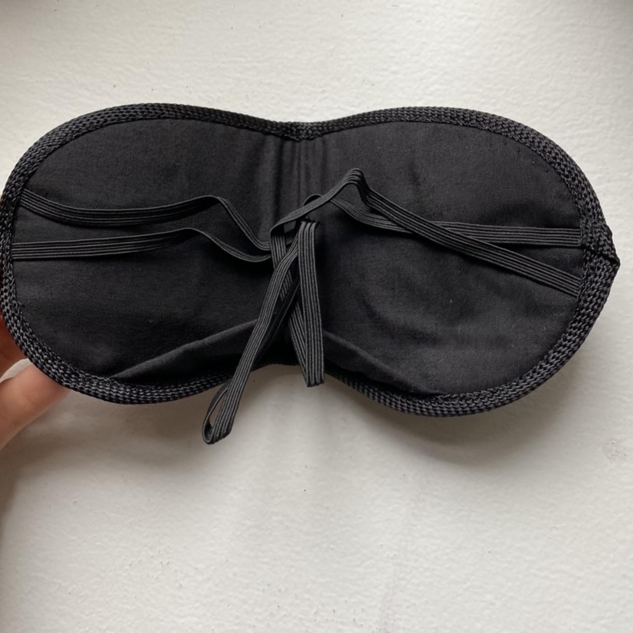 Luxury travel TUMI eye mask in black with double... - Depop