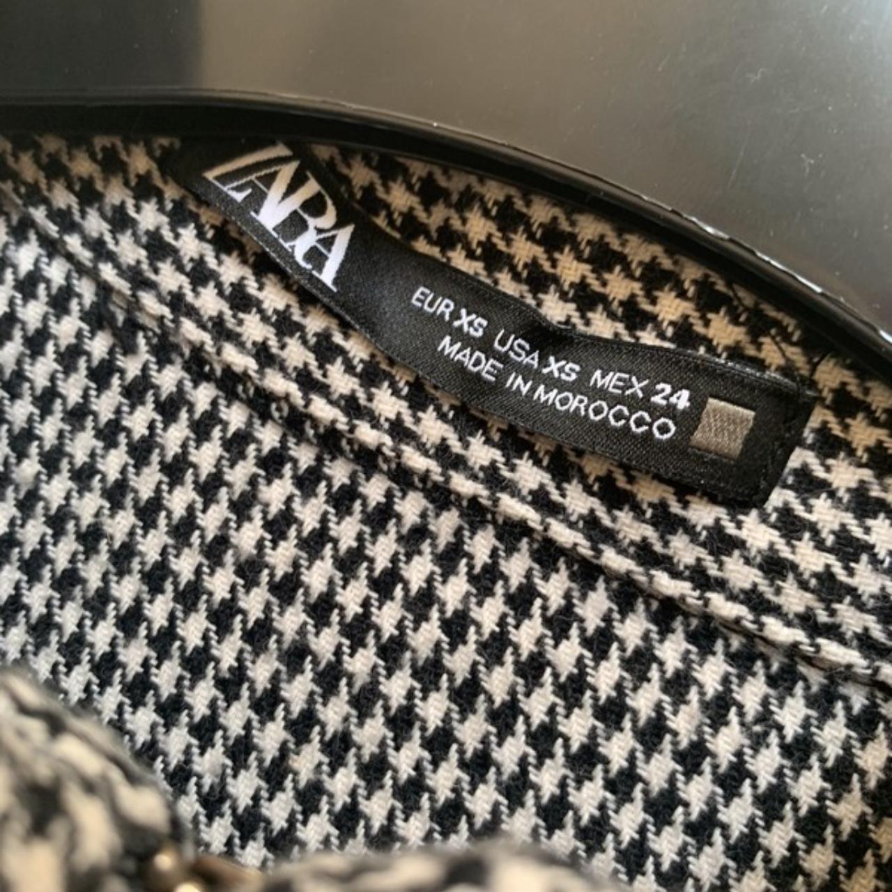 Dogtooth Zara Shirt Dress. Cute houndstooth midi... - Depop