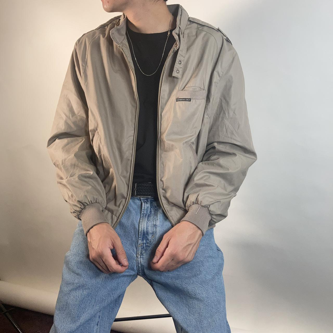 Members Only Men's Cream | Depop