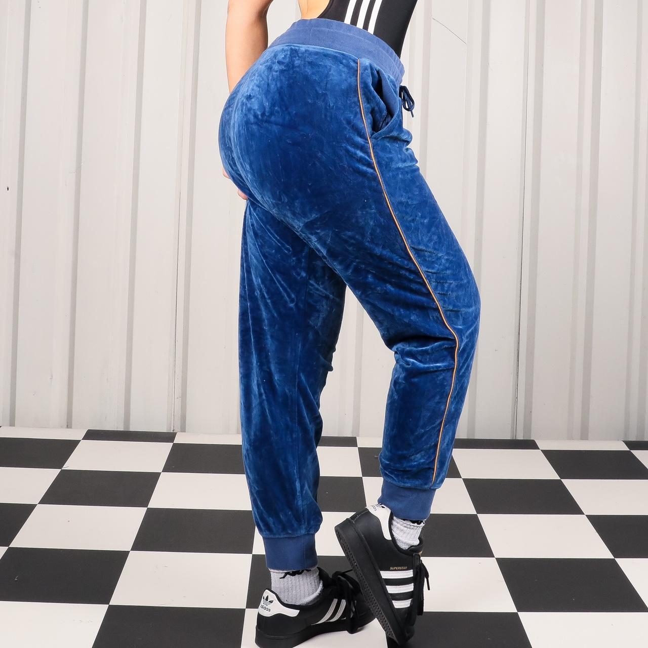 💙 Gorgeous Velour Blue Crushed Nike Embroidered... - Depop