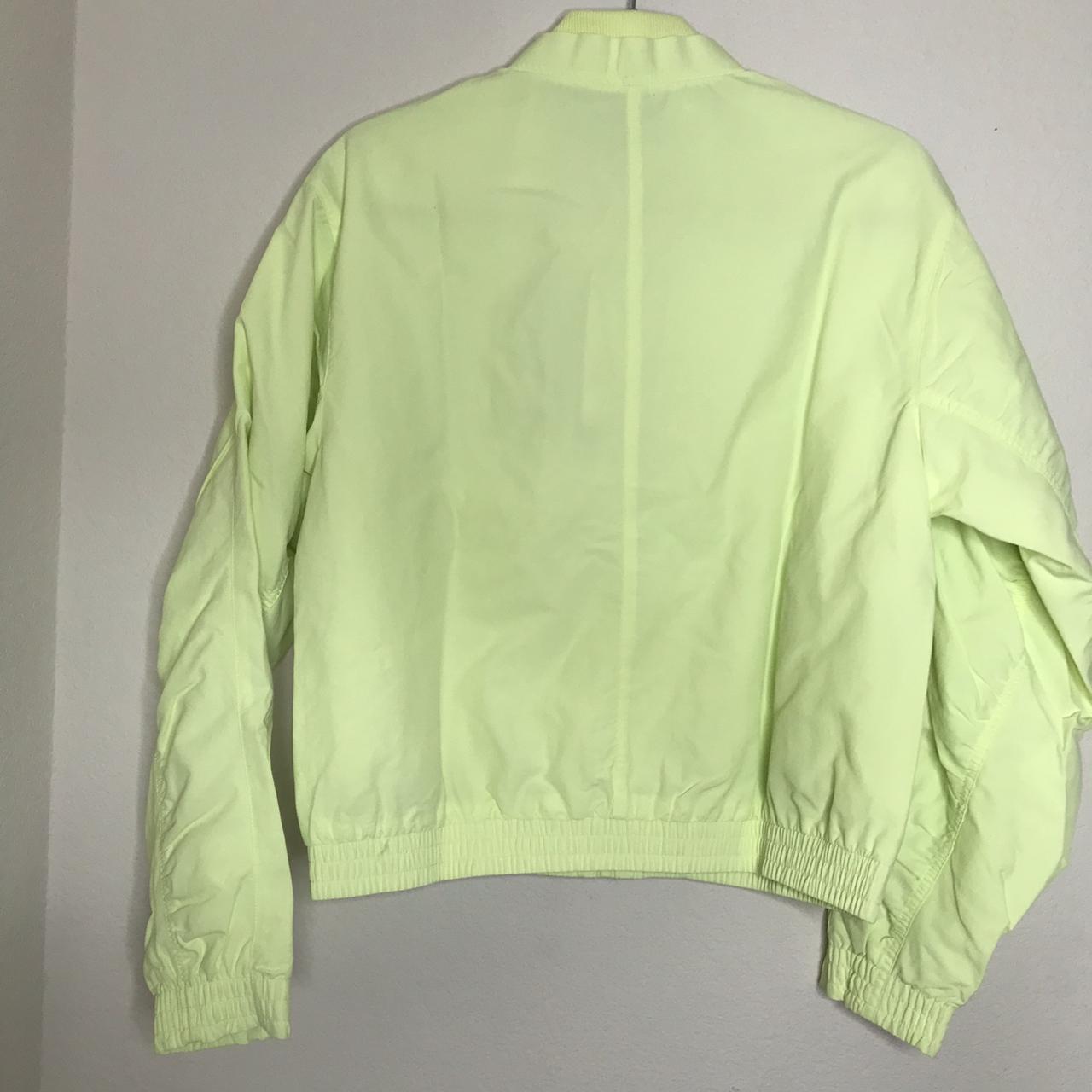 NWT neon yellow adidas bomber jacket Yellow lime... - Depop
