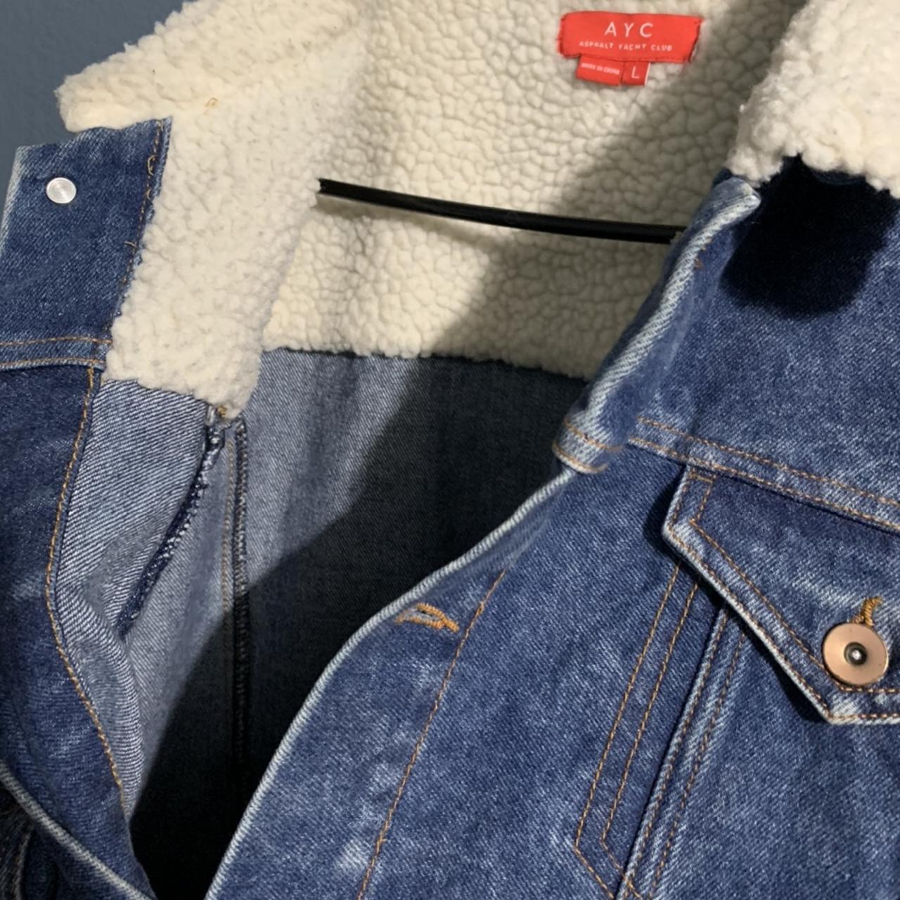 Asphalt Yacht Club AYC Denim Quarter Sherpa... - Depop