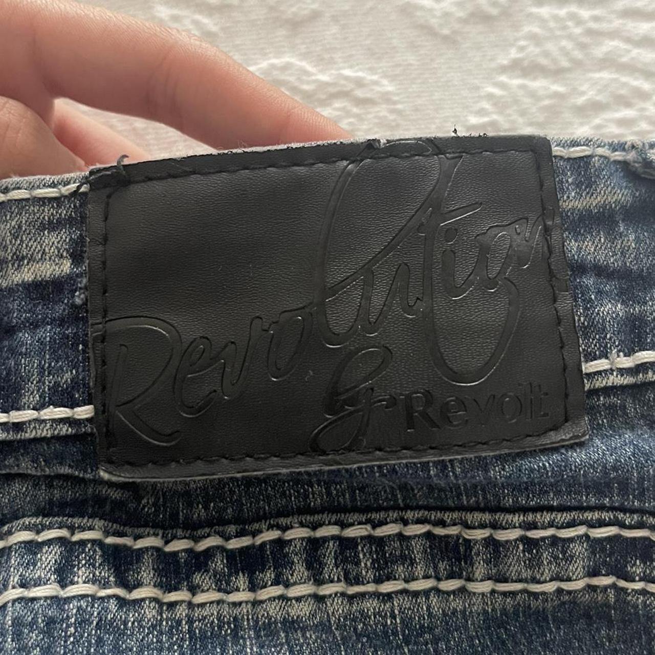 low waisted flare revolution jeans SIZE 5 #y2k... - Depop