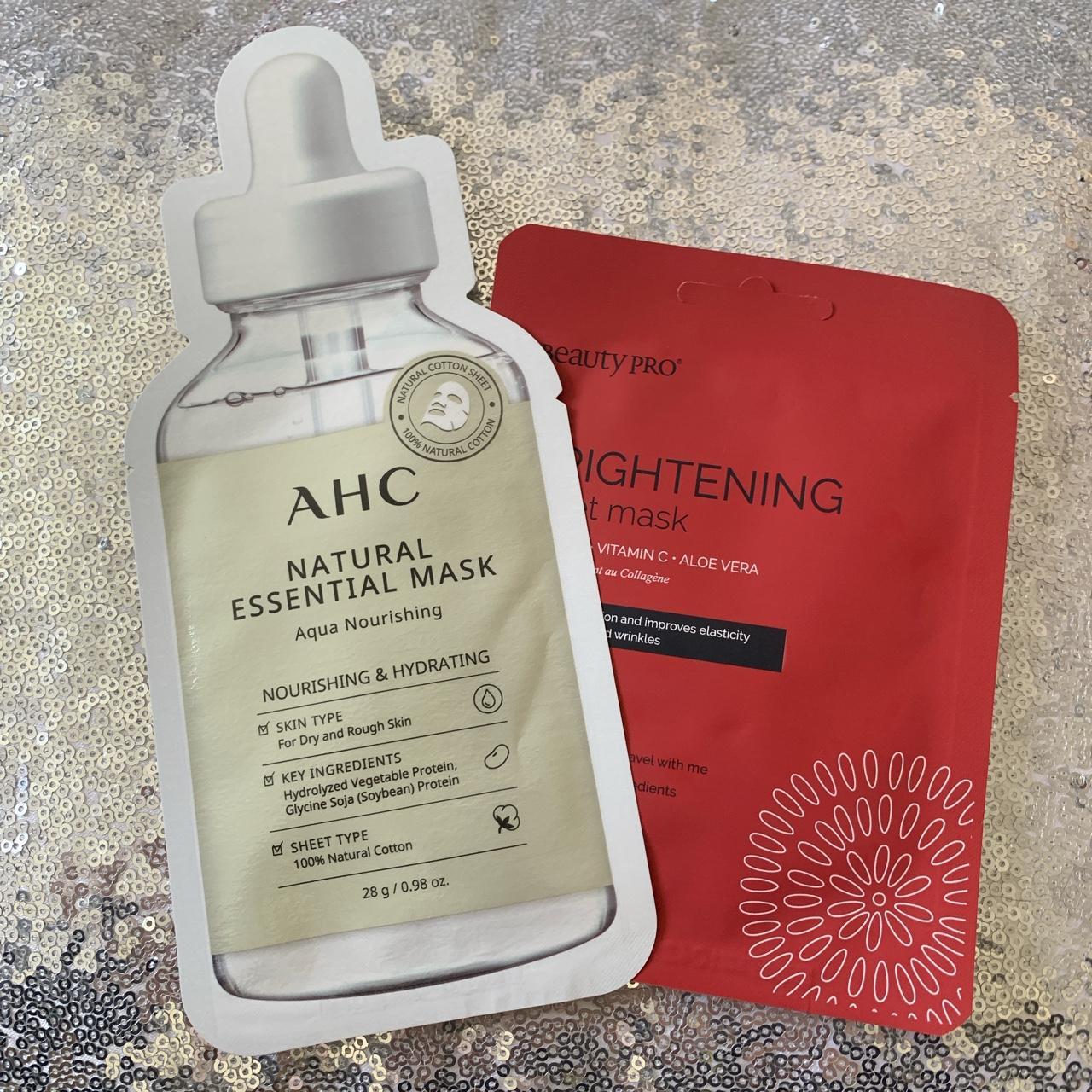 Face masks AHC Natural Essential Mask Aqua... - Depop