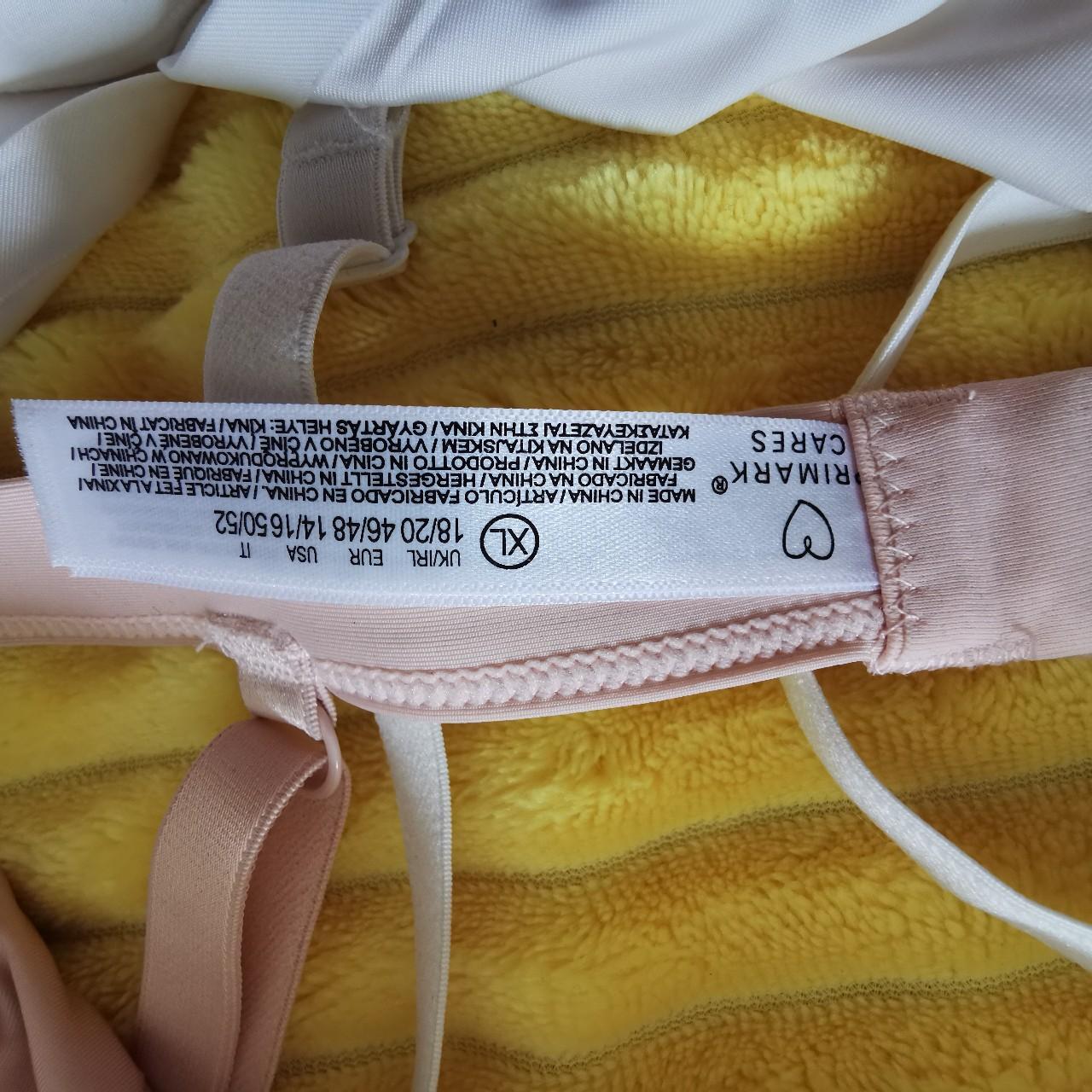 Primark Women's White and Pink Bra | Depop