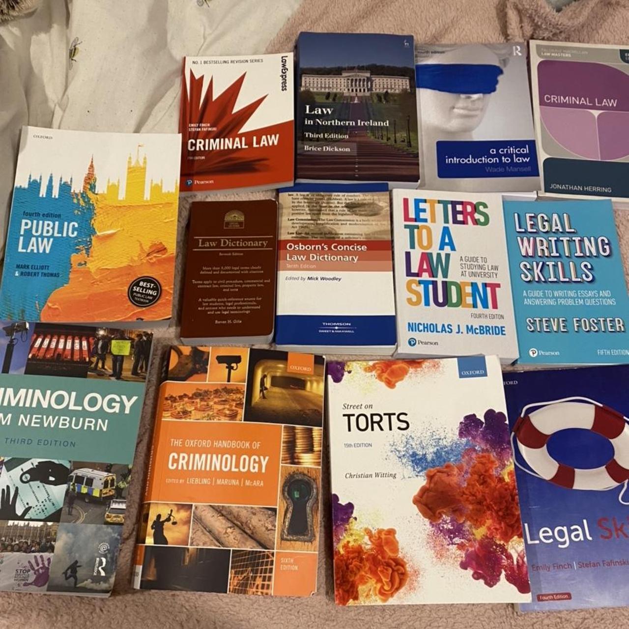 First year law and criminology books, would be ideal... - Depop