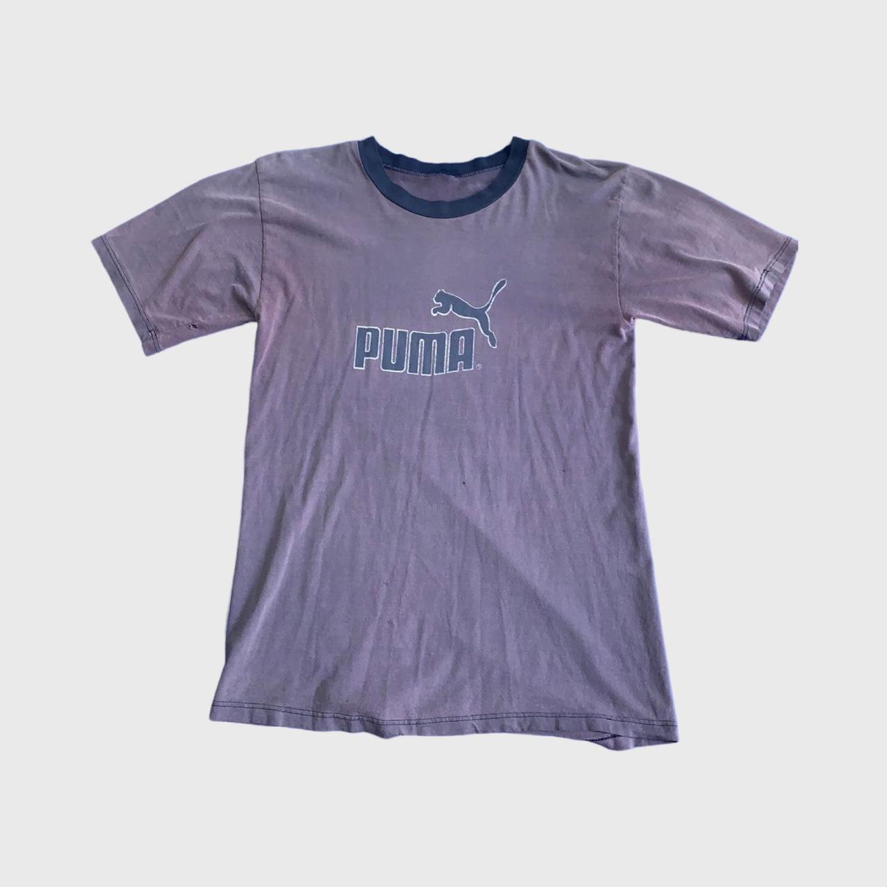 Puma Men's Blue T-shirt | Depop