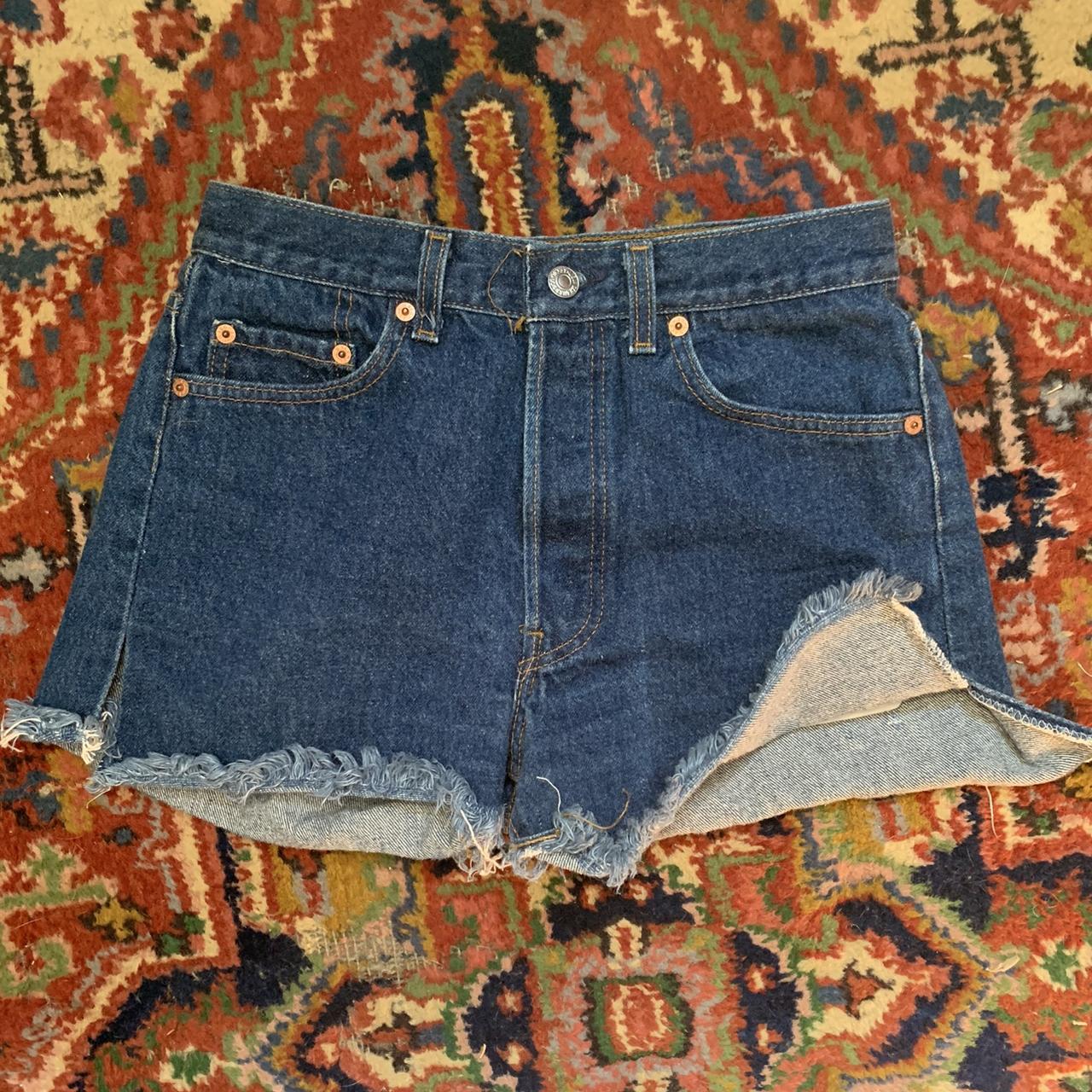 Vintage US made Levi cutoff 501’s Button fly.... - Depop