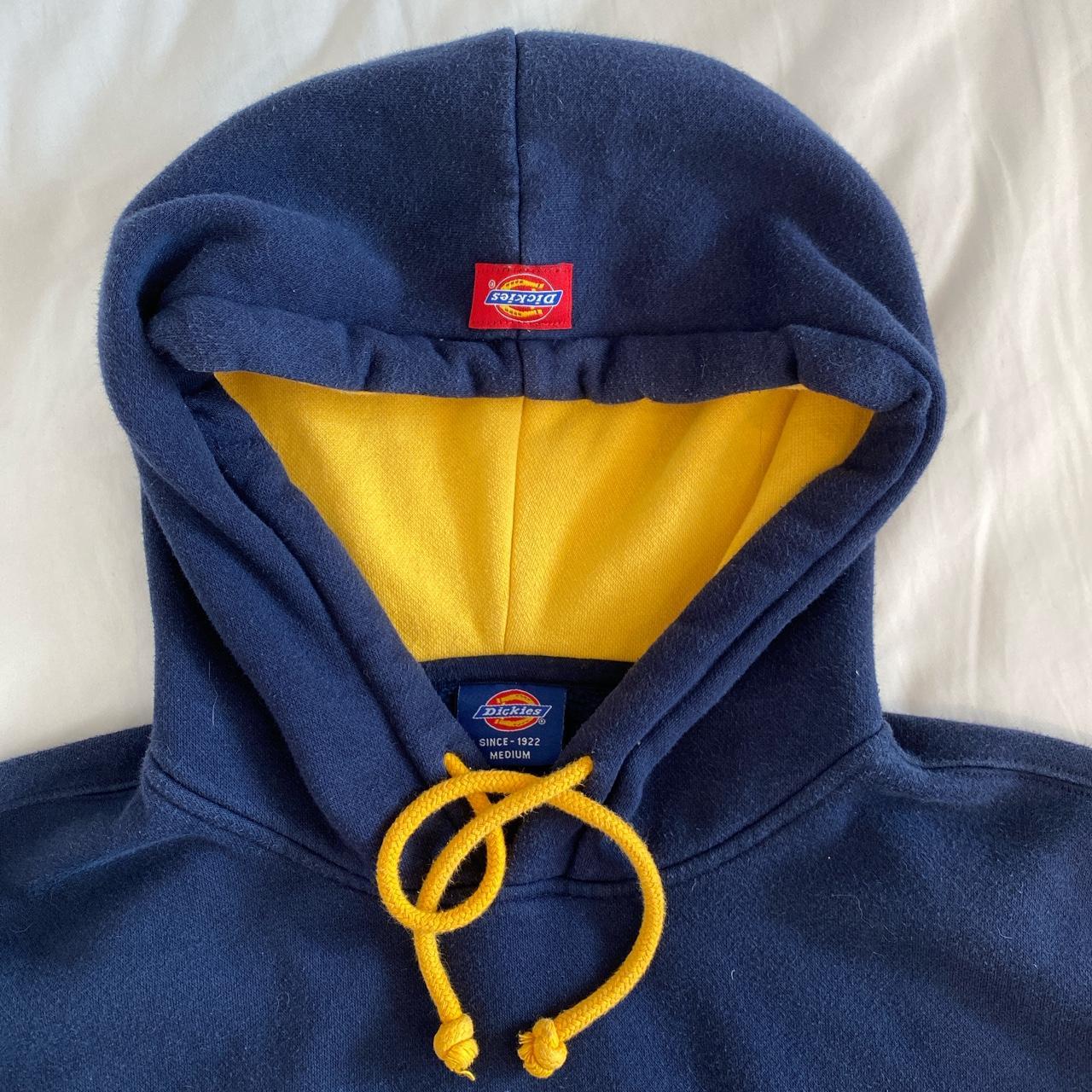 Blue And Yellow Dickies Hoodie So Comfy And Depop