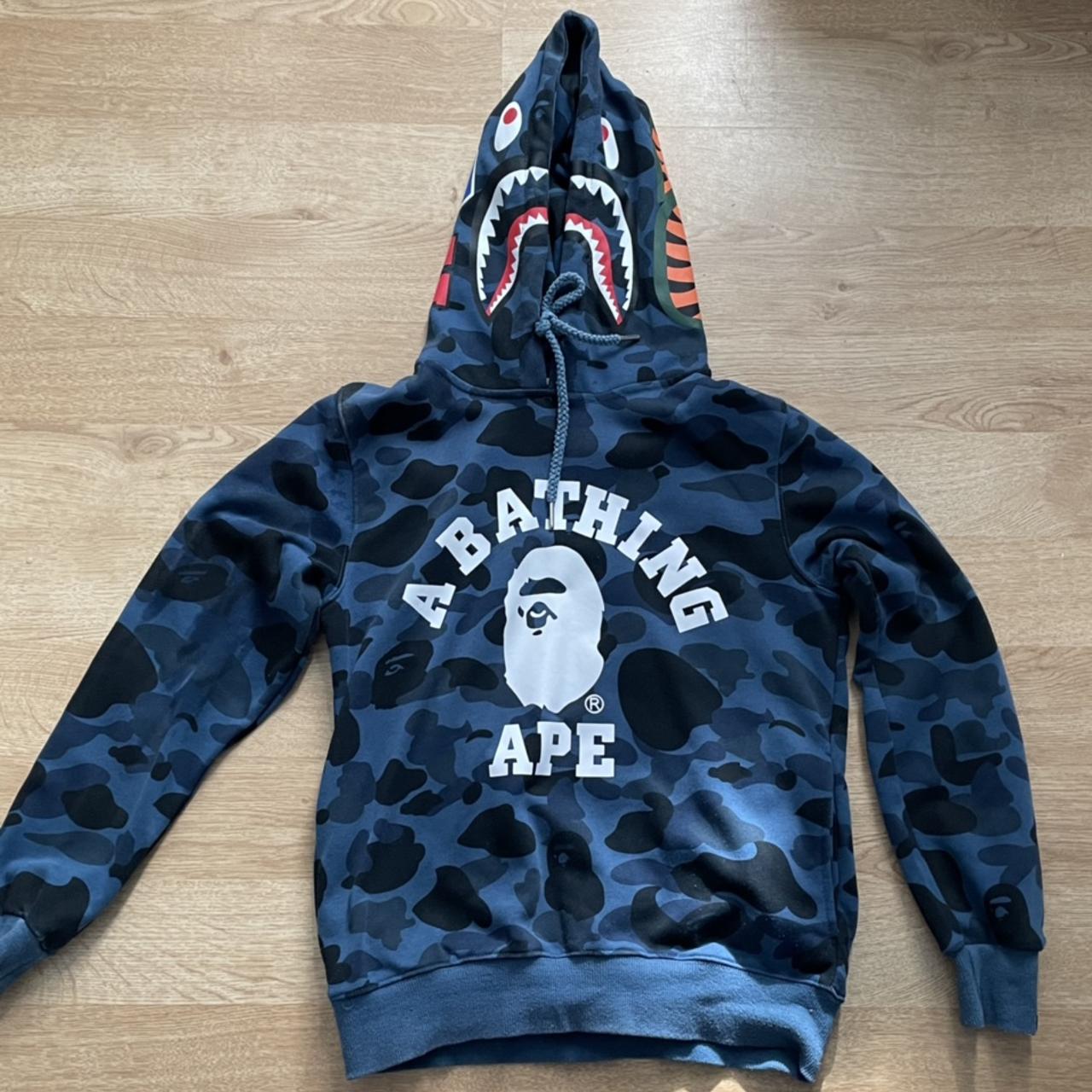 Authentic Bape hoodie (tag shown), size small,... - Depop