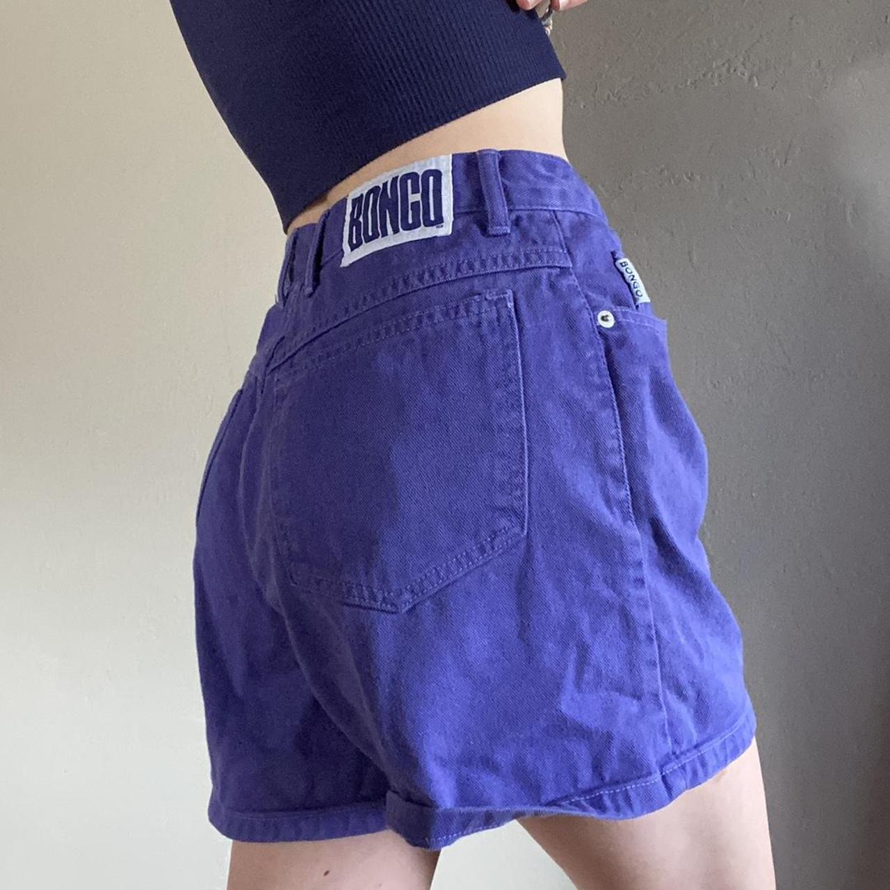 vintage purple BONGO mom shorts. marked size 11... - Depop