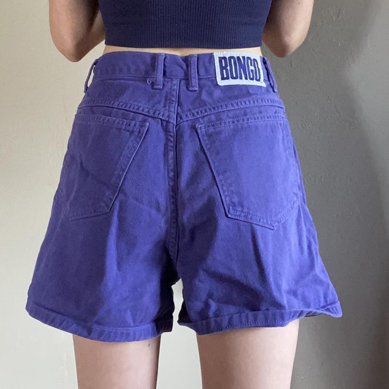 vintage purple BONGO mom shorts. marked size 11... - Depop