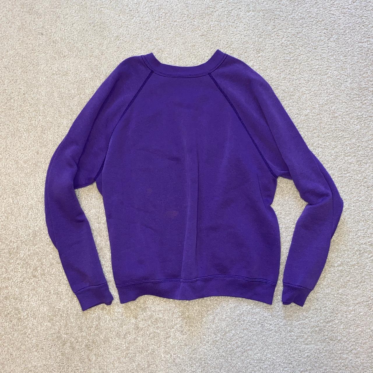 Tultex Women's Purple Sweatshirt | Depop