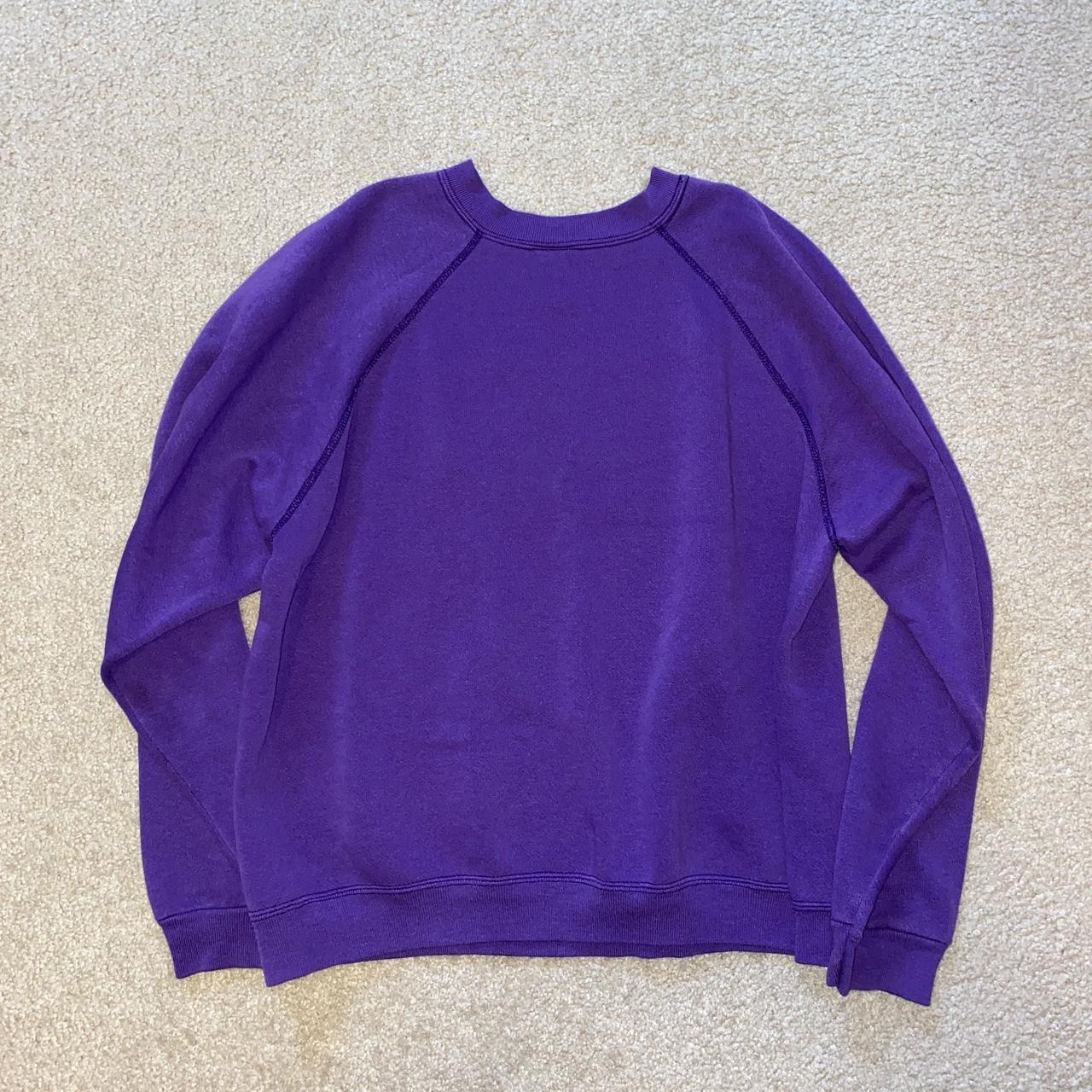 Tultex Women's Purple Sweatshirt | Depop