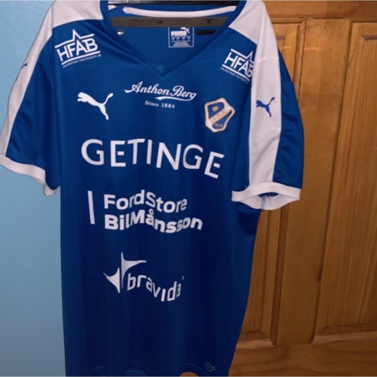 Men’s Large Halmstads BK Classic football shirt (... - Depop