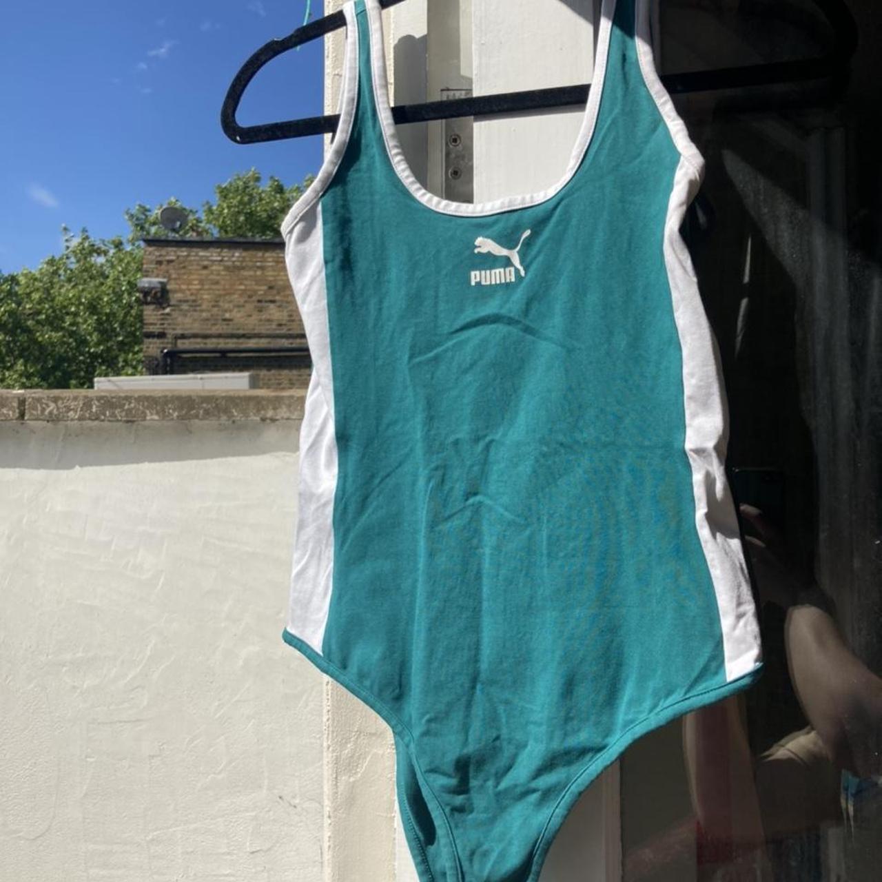 Gorgeous turquoise Puma x Stef Williams bodysuit.... - Depop