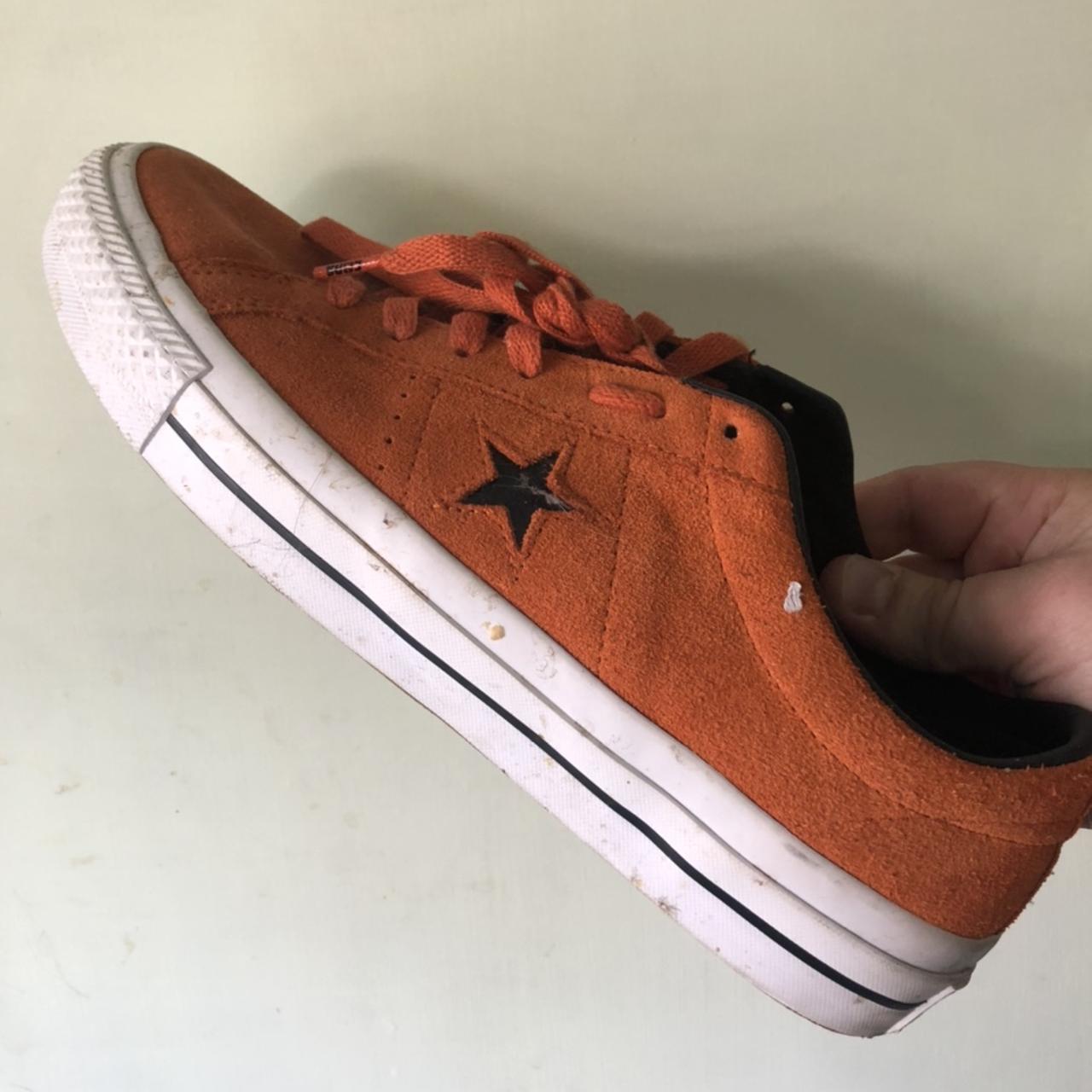 Orange Converse Original Size 9 One Star Ox Skate... - Depop
