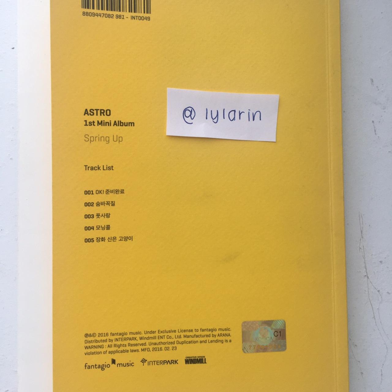 RARE ASTRO 1st Mini Album SPRING UP no PCs, but... - Depop
