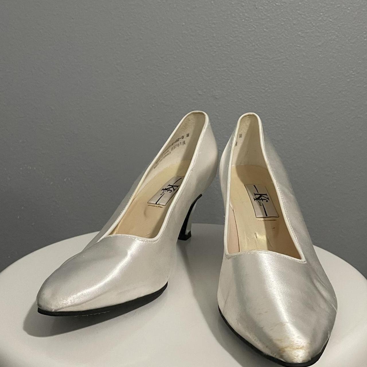 Peacocks Women's White and Cream Courts | Depop