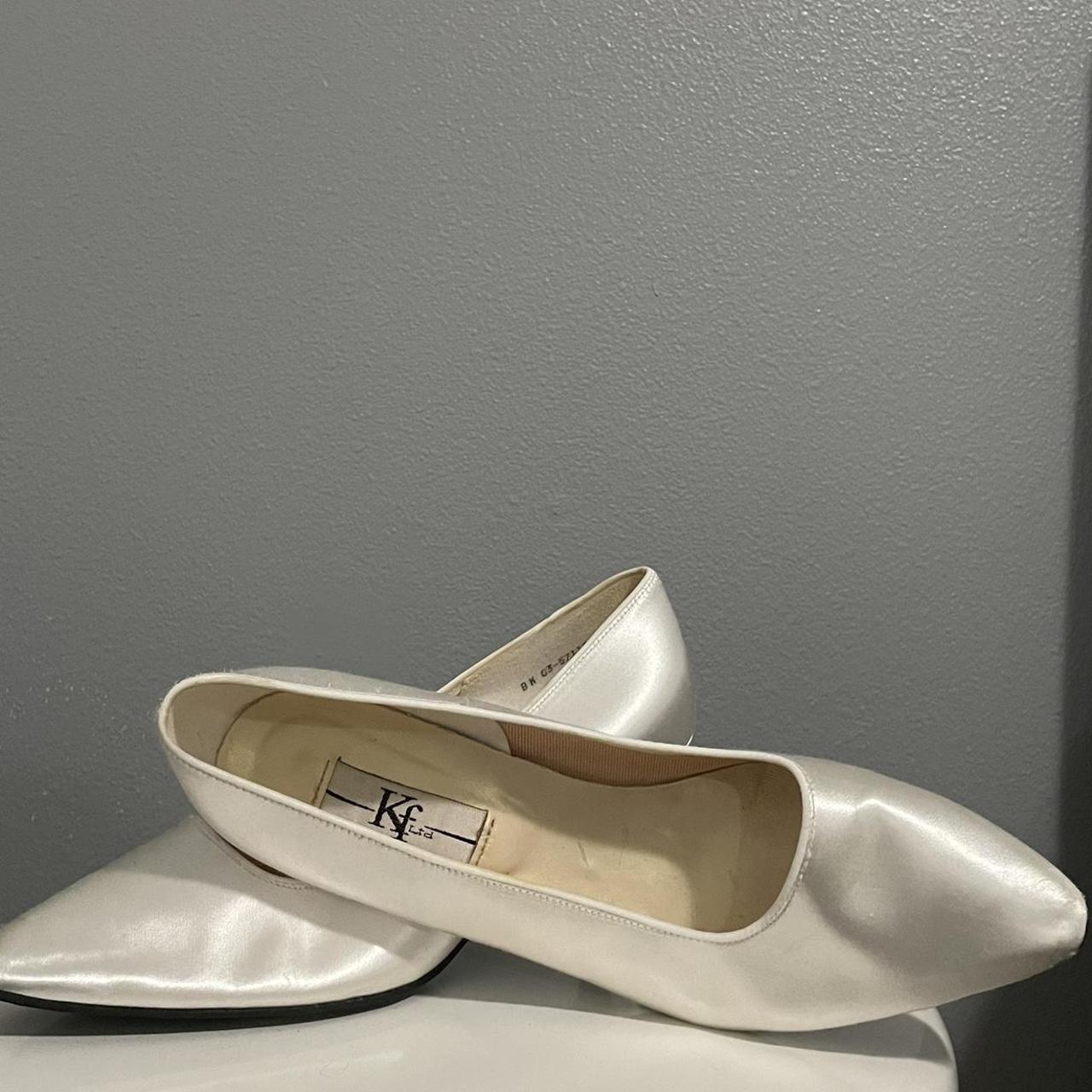 Peacocks Women's White and Cream Courts | Depop