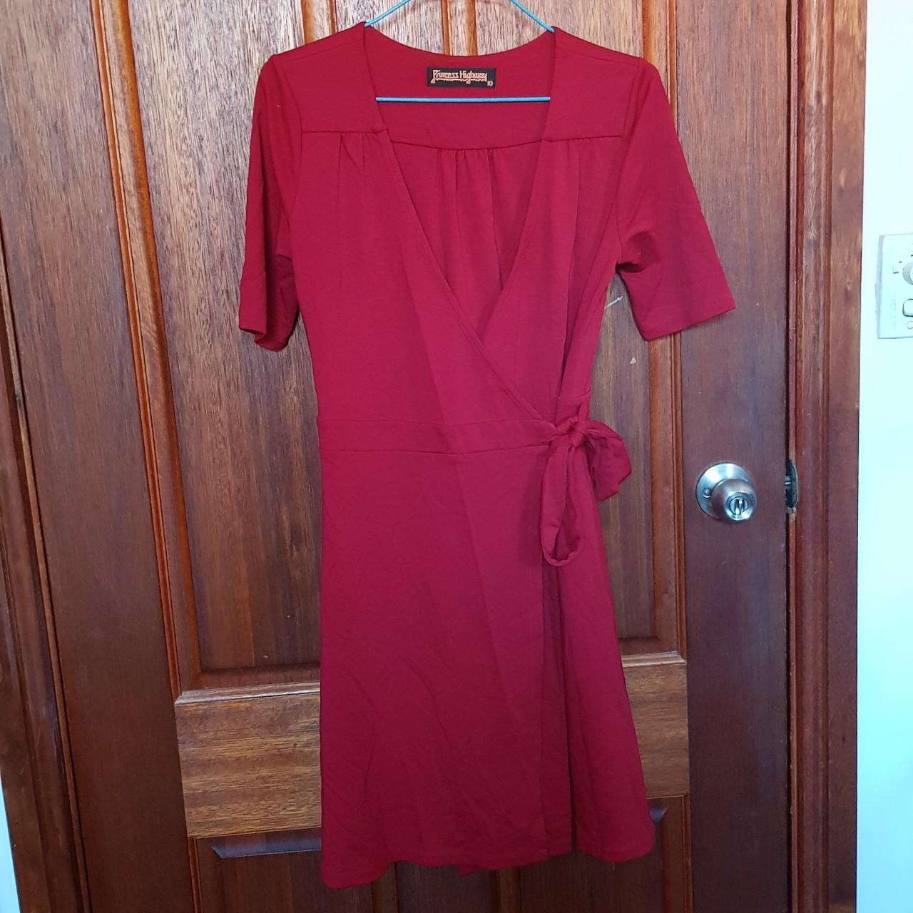 Lovely red wrap dress. Only worn a few times, still... - Depop