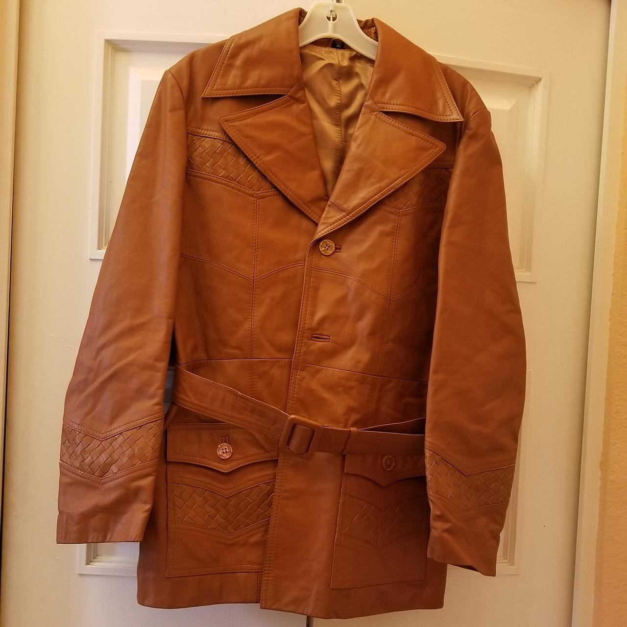 The Leather Factory Rust Color Leather Jacket like... - Depop