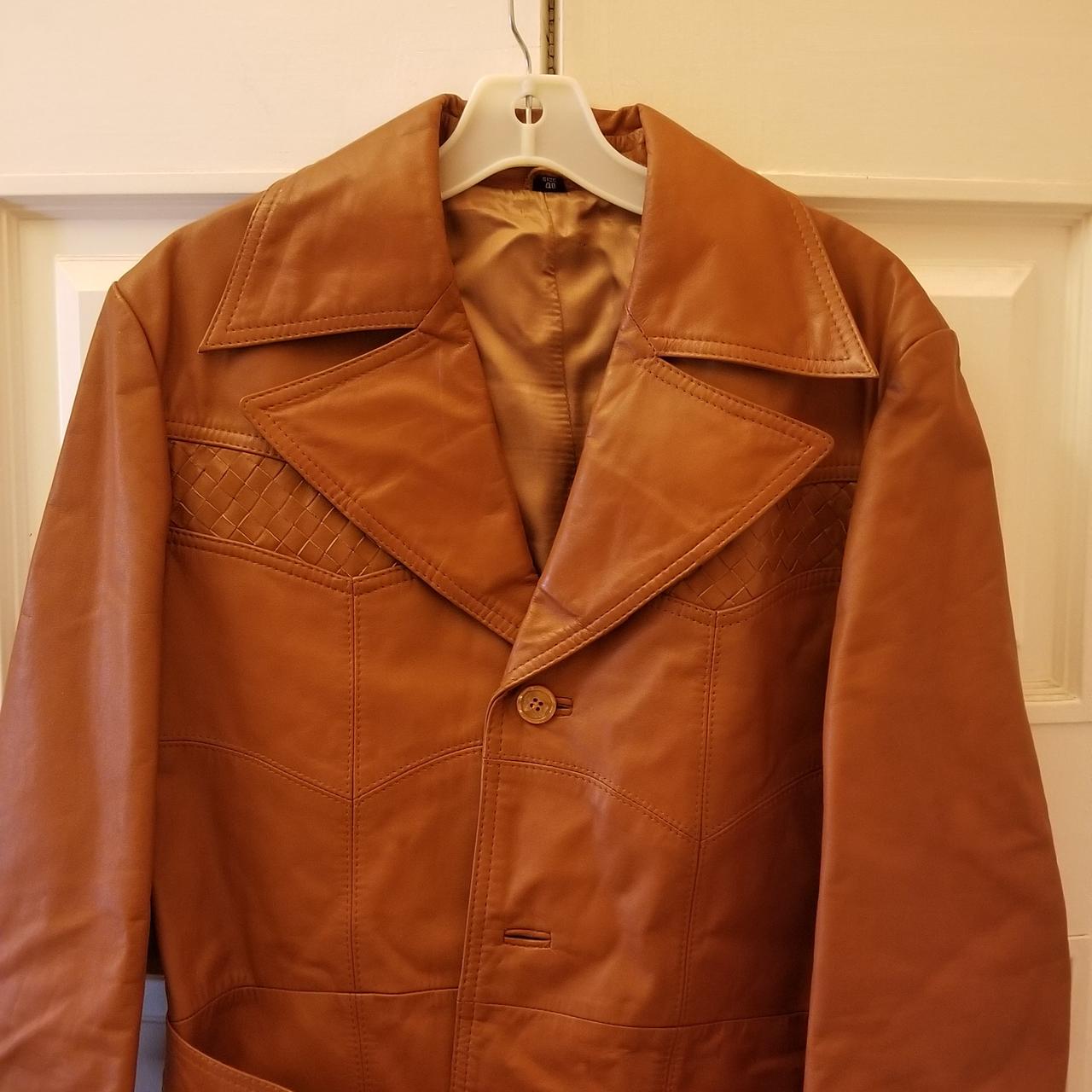 The Leather Factory Rust Color Leather Jacket like... - Depop