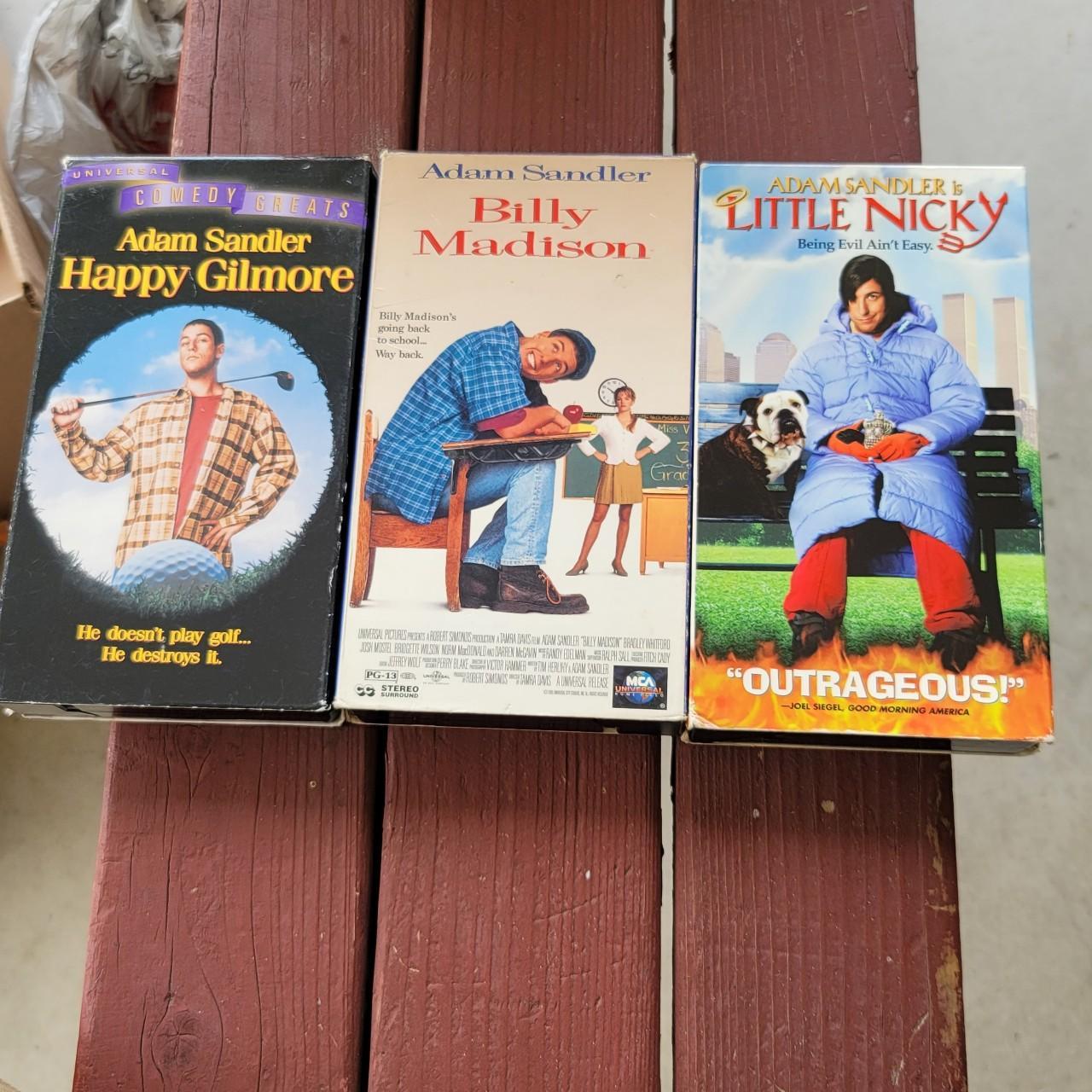 Adam Sandler VHS Lot Of 3. Good condition not tested... - Depop