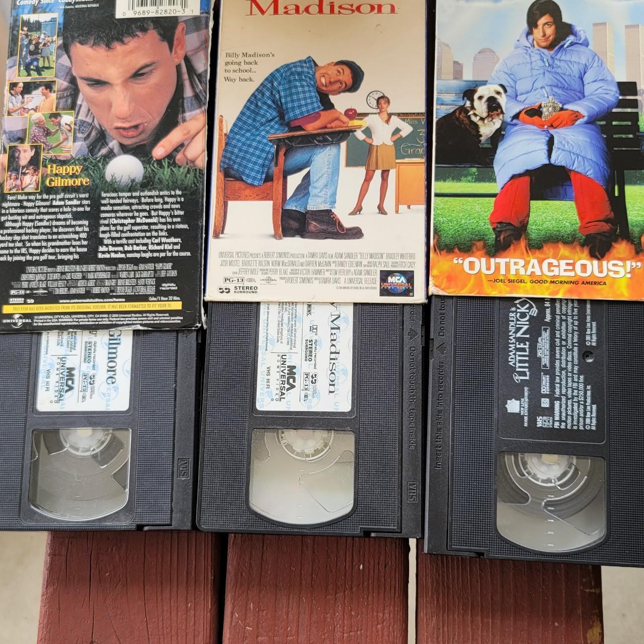 Adam Sandler VHS Lot Of 3. Good condition not tested... - Depop