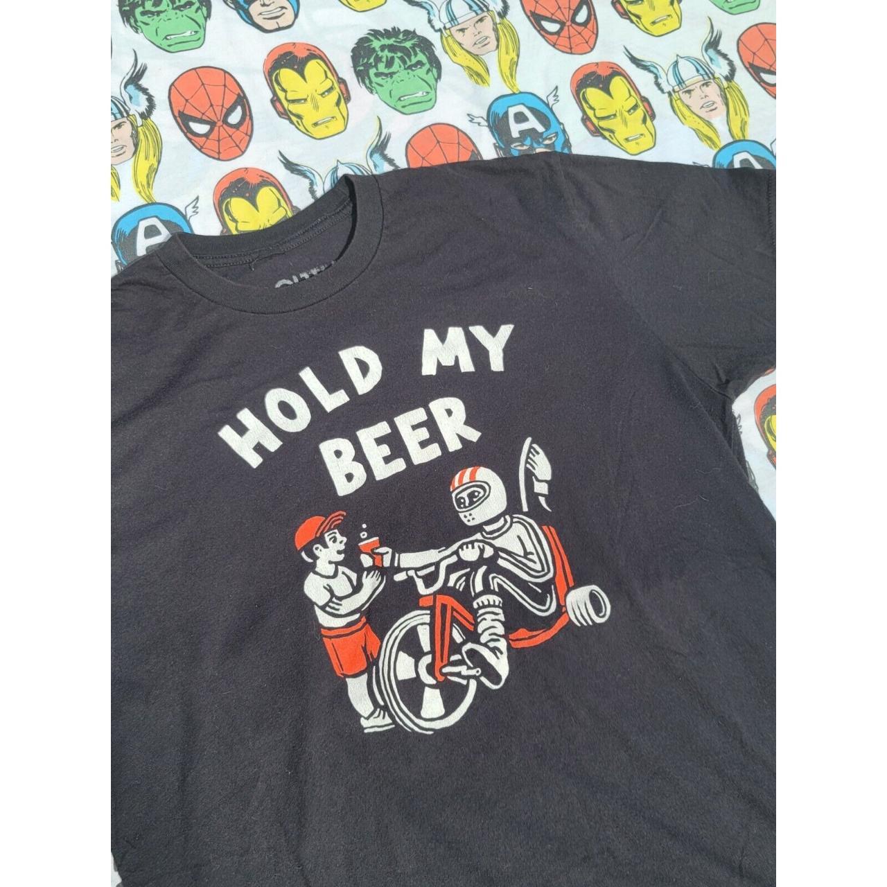 Hold My Beer T Shirt Large 90s Skater Hiphop Depop