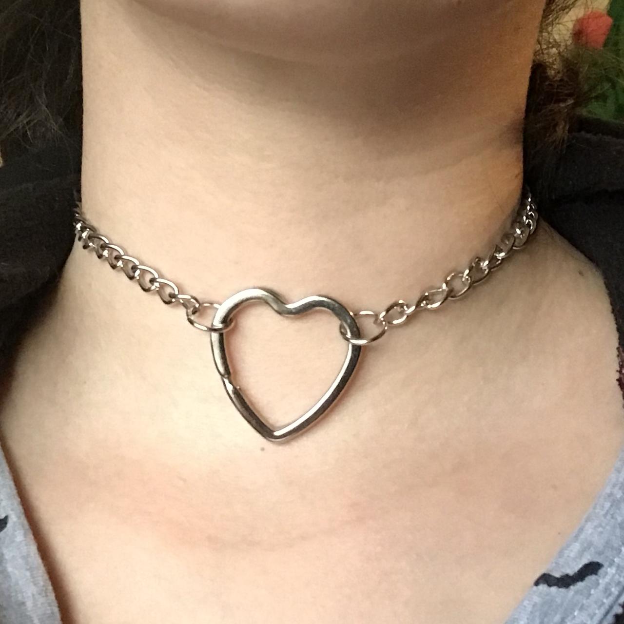 ️ Heart O-ring chain necklace 💔 3 in 1! Made to... - Depop