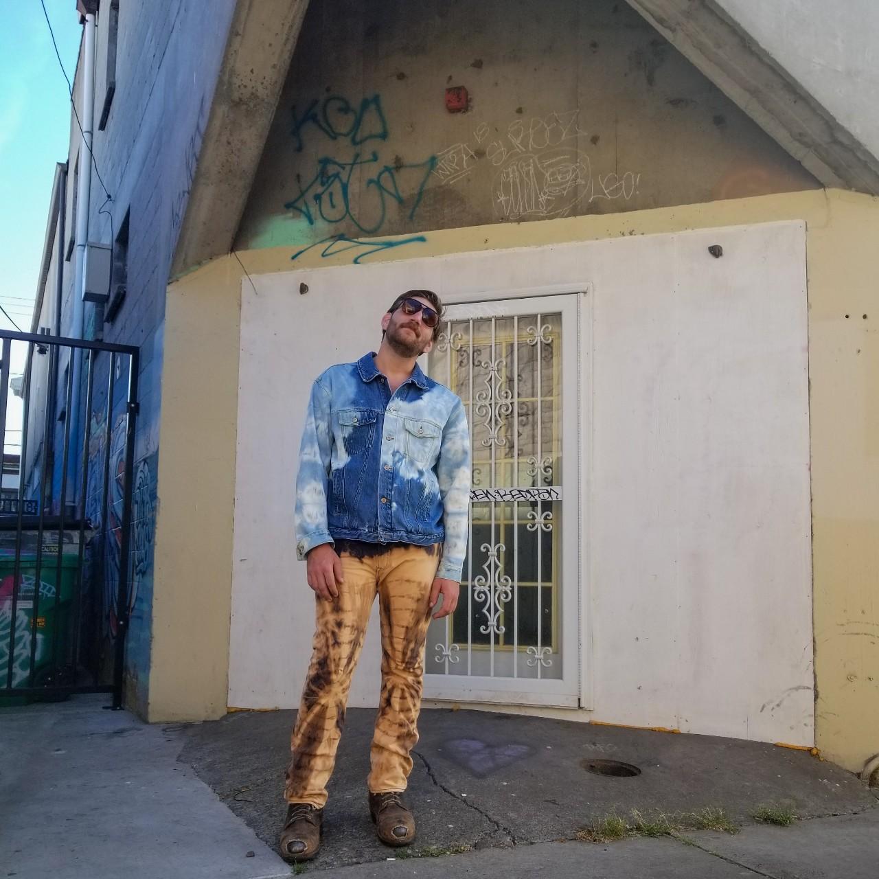 Custom Hand dyed Arizona Jean jacket. Radical... - Depop