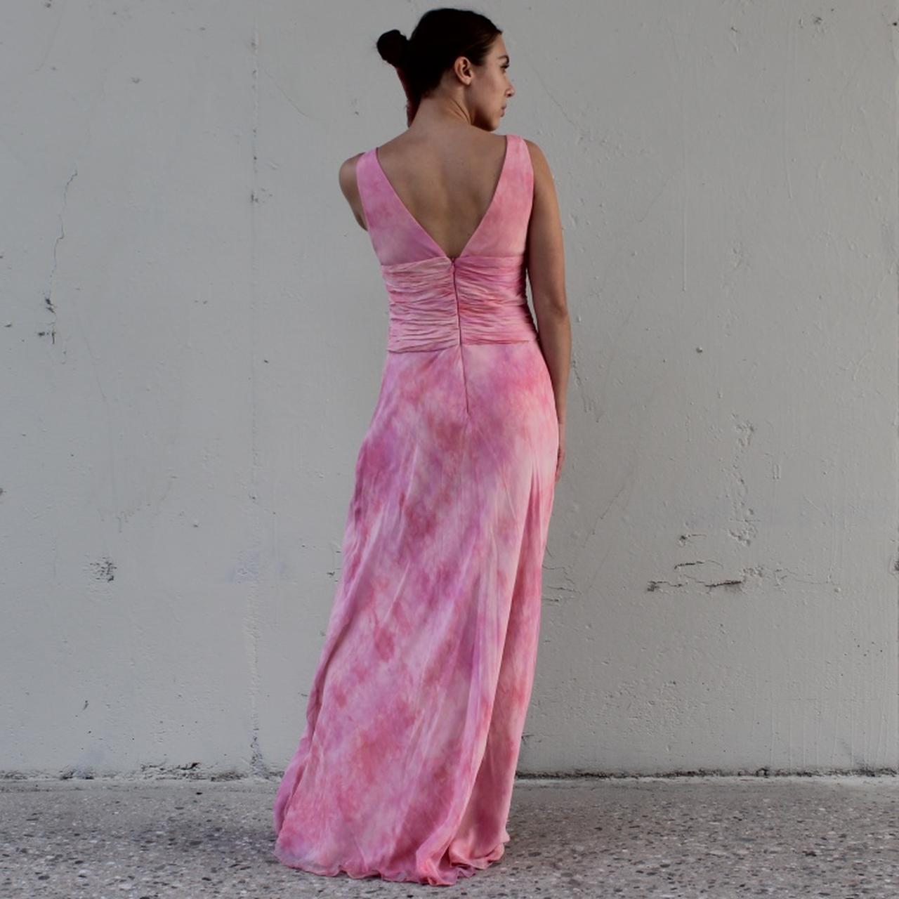 ZEE GLAM LYFE PINK PASTEL 100% SILK FORMAL BARBIE... - Depop