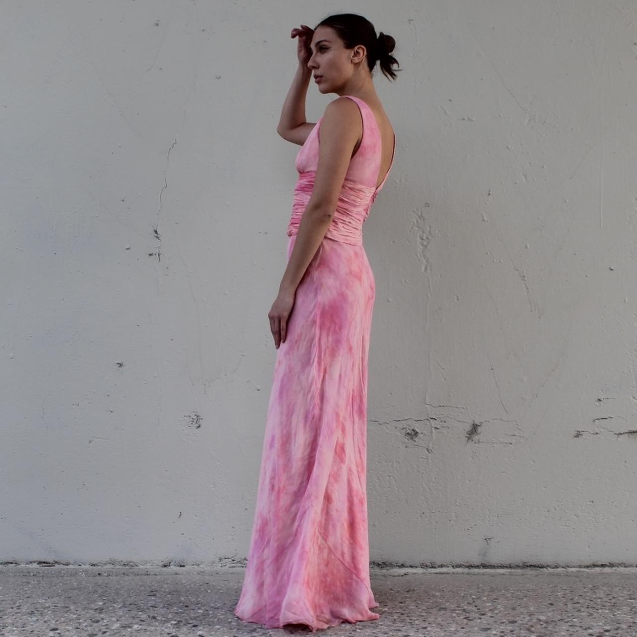 ZEE GLAM LYFE PINK PASTEL 100% SILK FORMAL BARBIE... - Depop